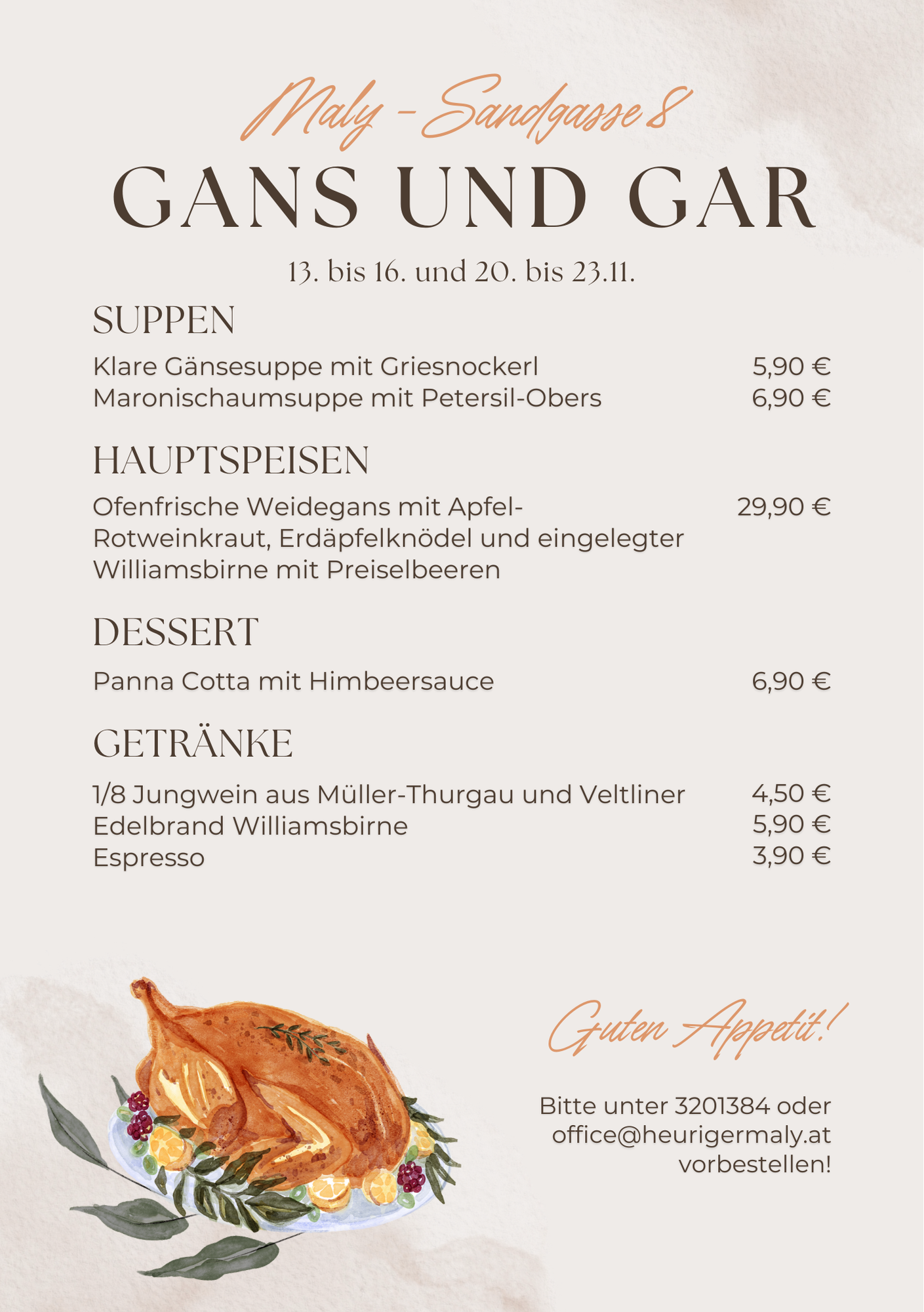 Heuriger Maly – Sandgasse 8